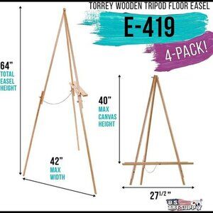 Holiday | 64 High Torrey Wooden Aframe Tripod Studio Artist Floor Easel ...